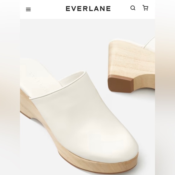 Everlane | Shoes | Everlane Clog Mule In Bone | Poshmark